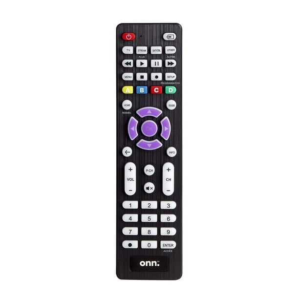 onn. Battery Powered Universal 4-Device Remote, Major Brand Compatible ...