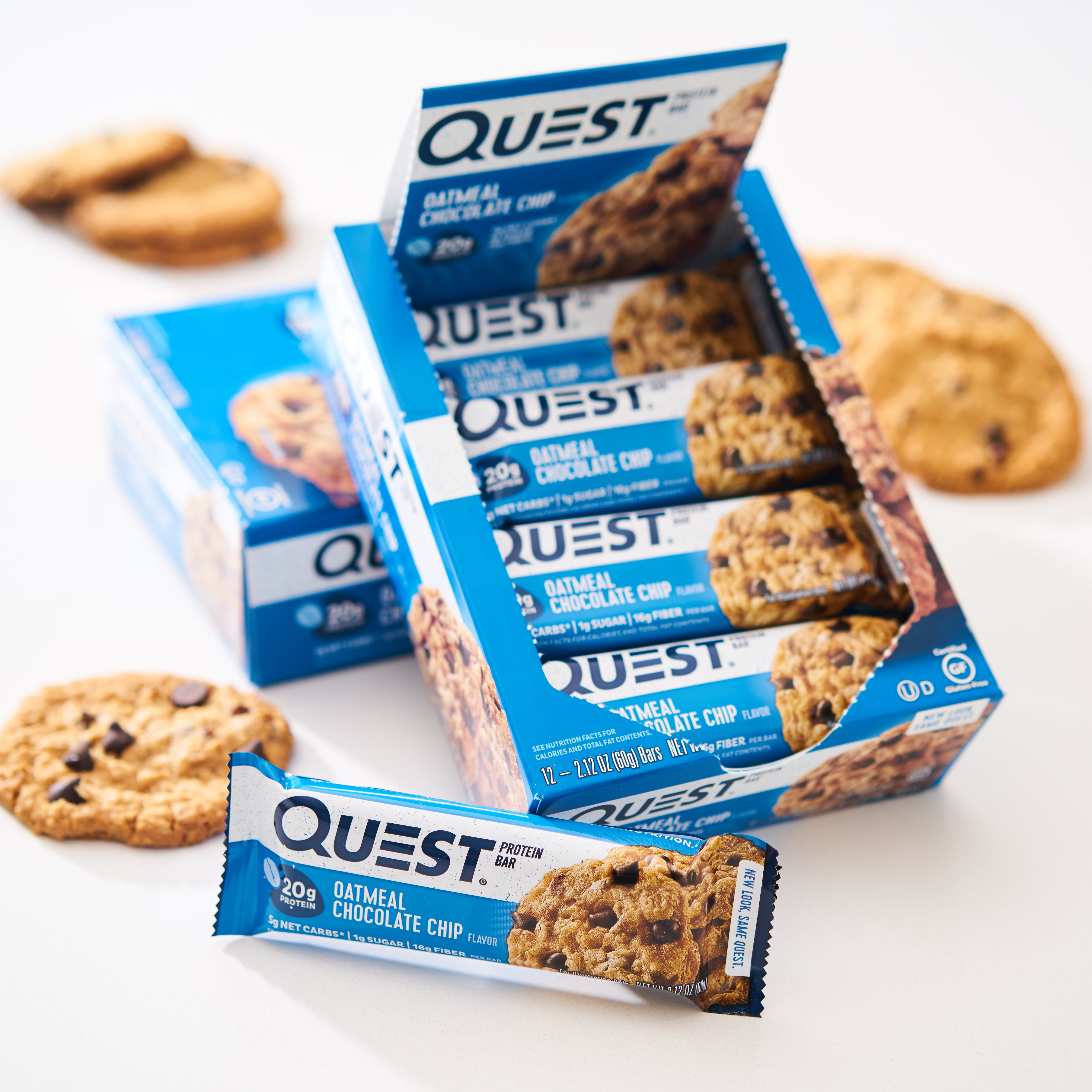 Quest Bar - Oatmeal Chocolate Chip 12Ct Best Deals and Price History at ...