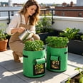 2 Pack 4/7/10 Gallon Potato Growing Bags, Colorful Garden Planting Bag ...