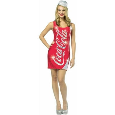 Adult Coca Cola Dress Costume - Walmart.com