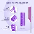 28 Pieces Hair Roller, 0.6 Inch Small Size Plastic Hair Rollers Hair ...