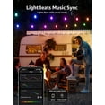 ZB1 AI Smart Outdoor String Lights APP Control, 54(42+12) ft RGB++Warm ...