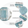 Small Stall Shower Curtain 48x72 Inch Narrow Half Size Teal Green ...