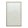 ArtbyHannah White Mountain Peaks Abstract Wall Art 3D Textured Wall Art ...
