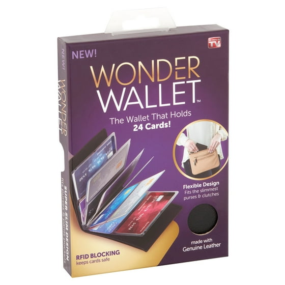 As Seen on TV - As Seen on TV Wonder Wallet, Black!! - Walmart.com