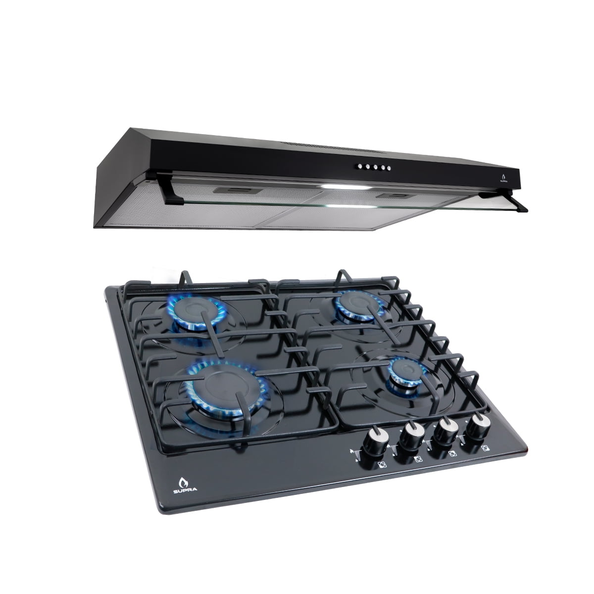 Combo Supra campana NUBE N-60 y parrilla FERNET de 60 cm empotrable en ...