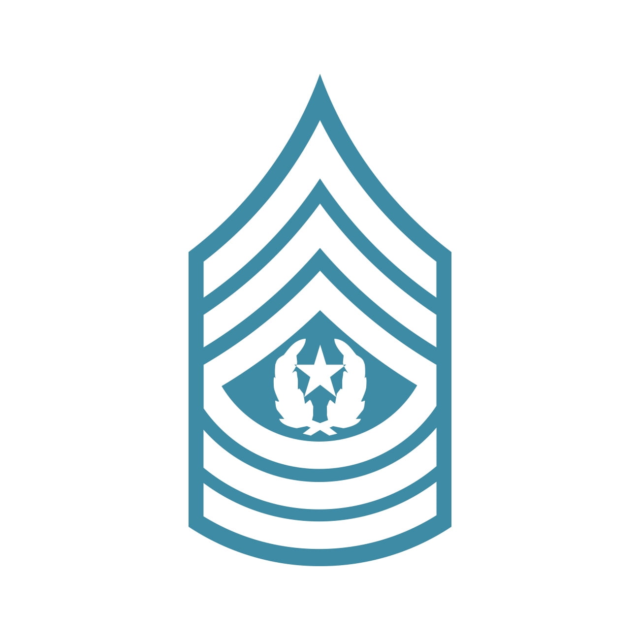 E-9 Command Sergeant Marjor Rank Sticker Decal Die Cut - Self Adhesive ...