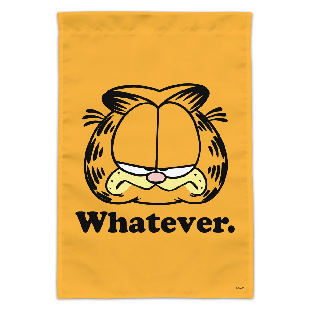 Garfield Whatever Face Garden Yard Flag - Walmart.com