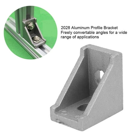 LHCER 50Pcs Aluminum Corner Bracket 2-Holes Right Angle L-Type for 2028 ...