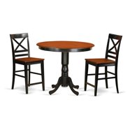 East West Furniture Buckland Counter Height Table, Black - Walmart.com
