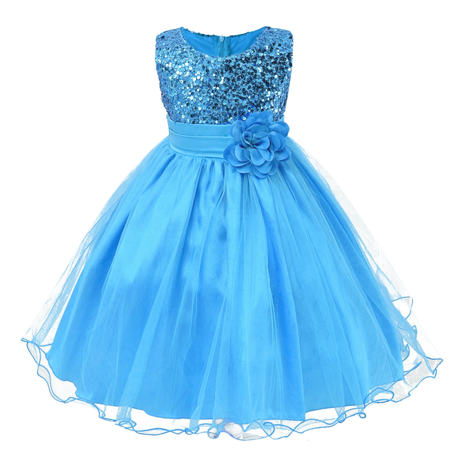 Click here for B91xz Princess Dresses For Girls Flutter Sleeve St... prices