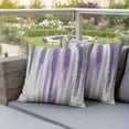 Abstract Grey Pillow Covers 2 Pack Purple Mottled Gradient Texture ...