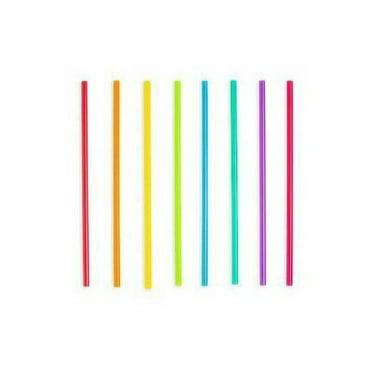 Boardwalk Unwrapped Colossal Straws, 8 1/2", Blue, Green, Pink, Purple ...
