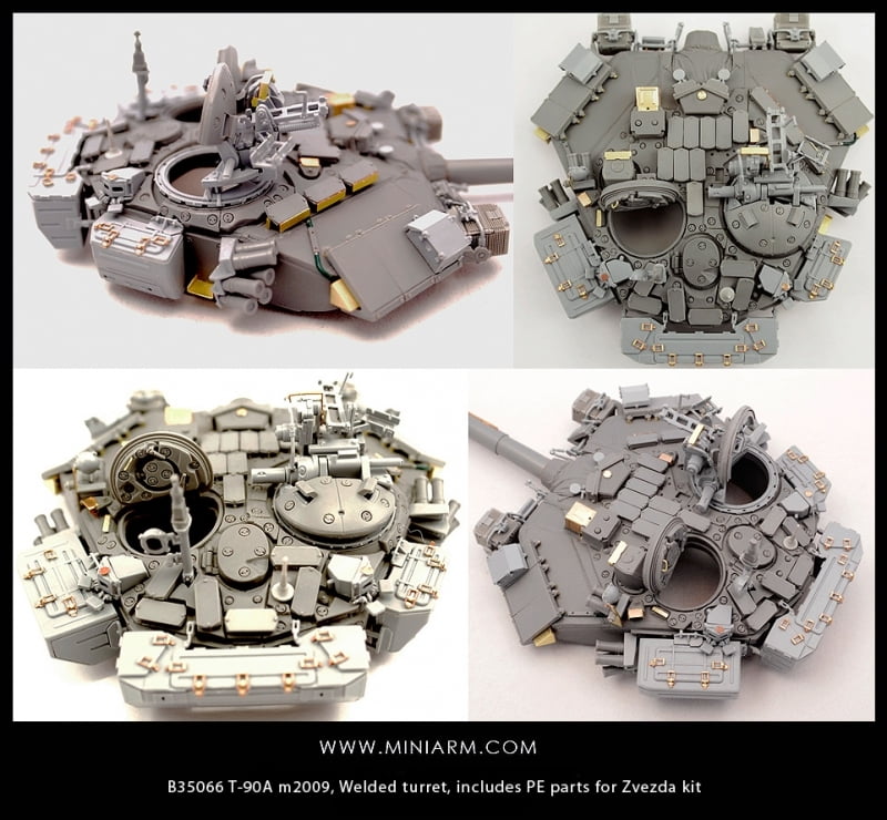 Miniarm 1:35 T-90A M2009 Welded Turret - Resin PE #B35066 - Walmart.com