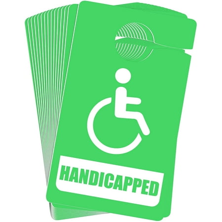 10 Pieces Handicapped Disabled Hang Tag Door Rear View Mirror Handicap ...