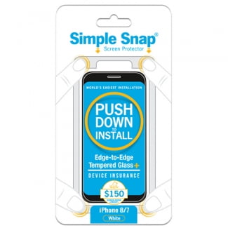 APPLE IPHONE 8/7 SIMPLE SNAP EDGE-TO-EDGE + DEVICE PROTECTION SCREEN ...