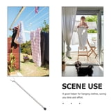 Coat Hooks Telescoping Closet Pole Garment Rod Outrigger Telescopic ...