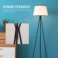 HOMCOM Modern Tripod Floor Lamp Free Standing Land Lamp w/ Steel Frame ...