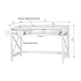 Saint Birch Alaska 47" Two Drawers Writing Desk - Walmart.com