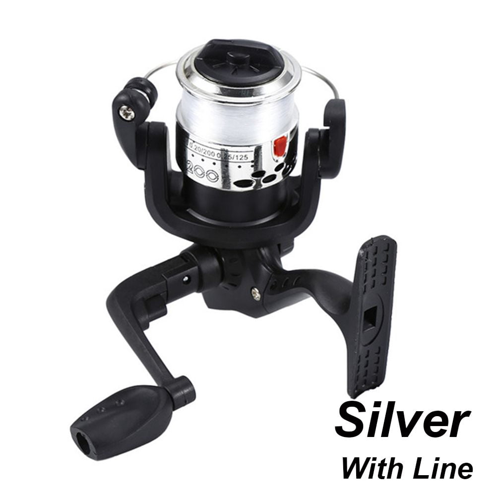 New Outdoor Sport Metal Fish Bait Round Mini Micro Spinning Fishing ...
