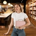 Extra Large Pink Bible Cover Case with Handle, Zippered Pocket & Extra ...