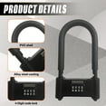 ZHZFKQ Bike Lock,Heavy Duty Anti-Theft Combination U Lock,Waterproof ...