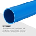 Uxcell Rigid Round Pipe 45.2mm ID 50mm OD 330mm/13" Light Blue High ...