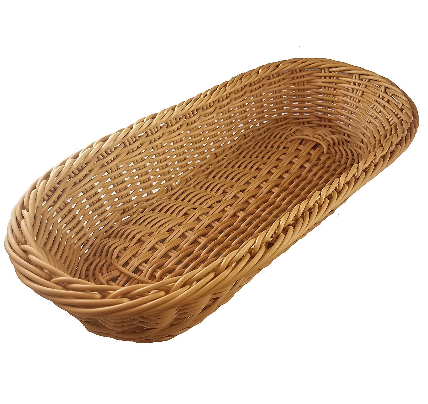 KOVOT Poly Wicker Bread Basket 14 5 Woven Polypropylene 2 kovot-poly-wicker-bread-basket-14-5-woven-polypropylene-2