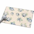 Blue Seashells Washable Small Entryway Area Rugs 2'x3', Coastal Vintage ...