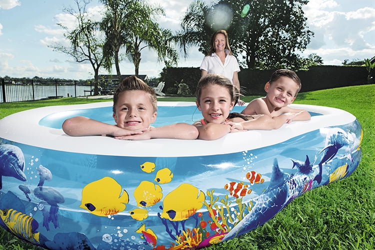 BESTWAY 54118 High Quality PVC Swimming Inflatable Pool ,Family Outdoor ...