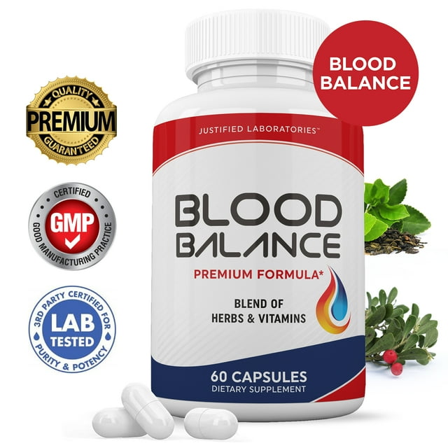 Blood Balance Premium Formula 688MG 60 Capsules - Walmart.com