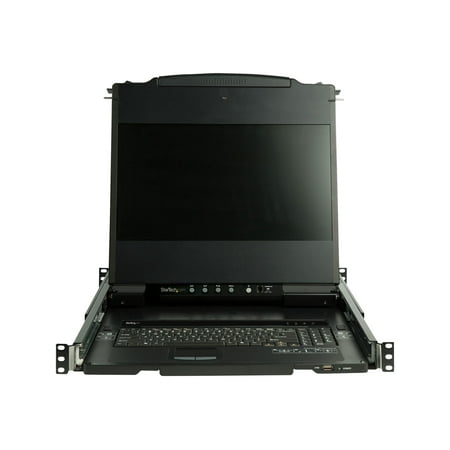 StarTech.com Dual Rail Rackmount KVM Console HD 1080p, Single Port DVI ...