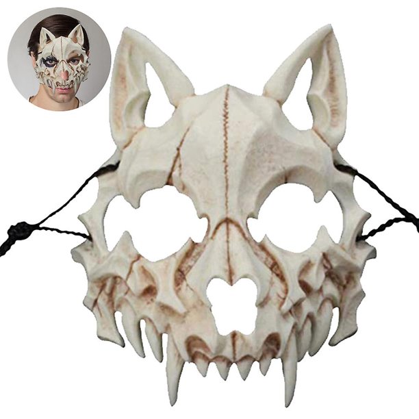 Máscara - Tiger Ye Yaksha Dragon God Tengu Black Turtle, Resina Latex ...