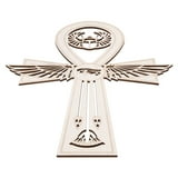 Fourth Level MFG 12" Ankh Wood Wall Art, Ancient Egyptian Home Decor ...