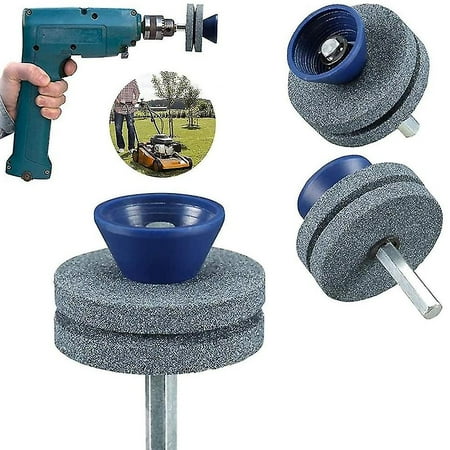 3 Pack Universal Lawn Mower Blade Sharpener, For Any Electric Drill And ...