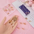 1 Box 24Pcs Brass Stud Earring Findings Bowknot with Horizontal Loops ...