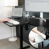 VIVO Black Clamp-on 24" x 12" Computer Tray Clip, Desk Extension ...