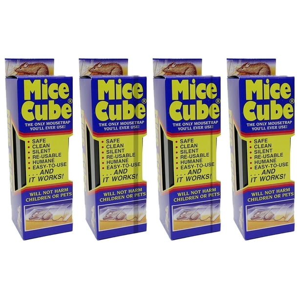 Mice Cube Reusable Humane Mouse Trap, 4 Pack - Walmart.com