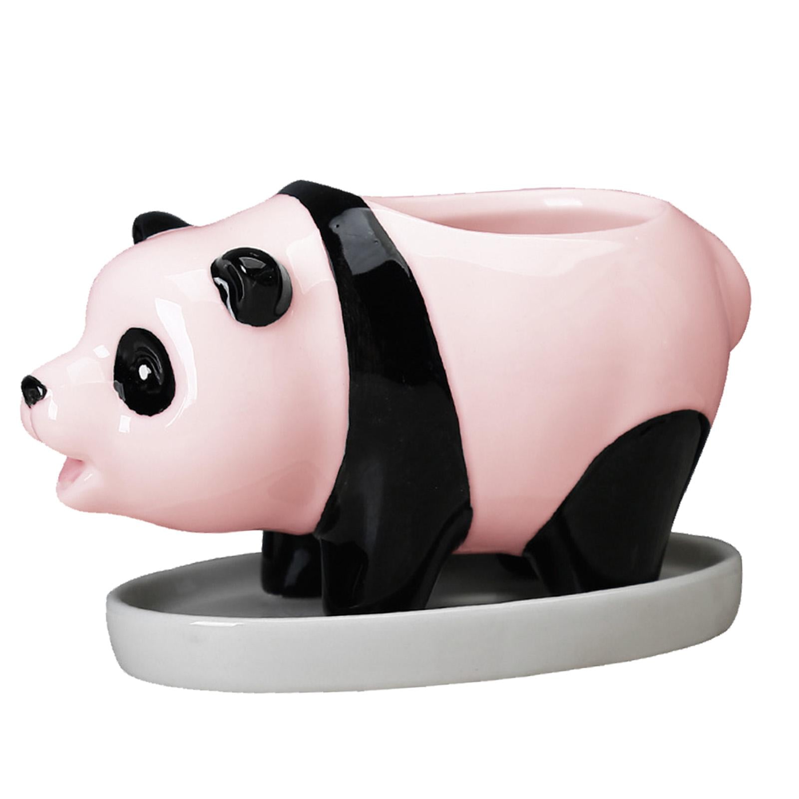 Flower Vase Planters Panda Figurine Holder Flower Arrangements Stems ...