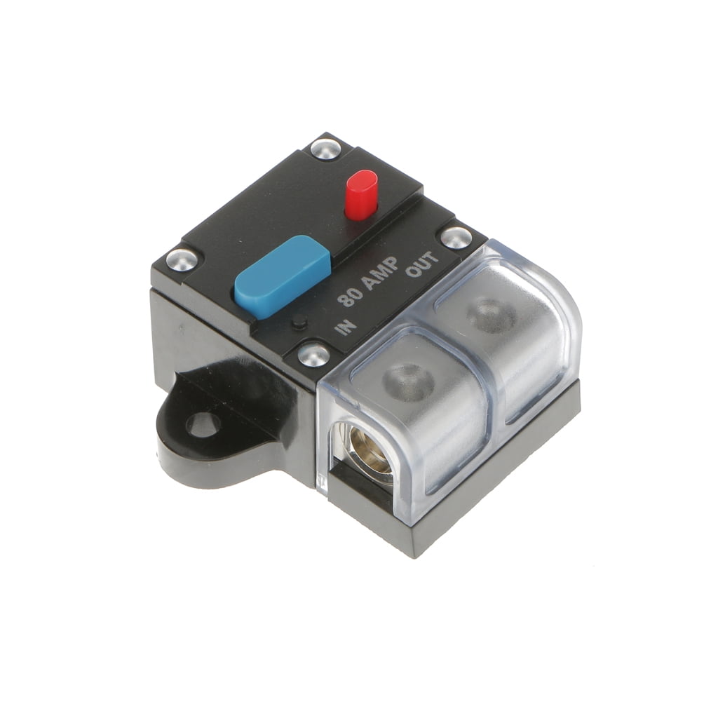80 Amp Inline Breaker Stereo / Audio / Car / 80 Amp High Current Fuse ...