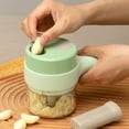 USB 4-in-1 Handheld Rechargeable Vegetable Chopping Machine Ginger ...