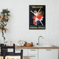 Stupell Industries Vintage Dancer Food Advertisement Black Framed ...