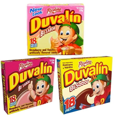 Ricolino Duvalin Mexican Hazelnut Vanilla Candy Cream, 18 Count Box ...