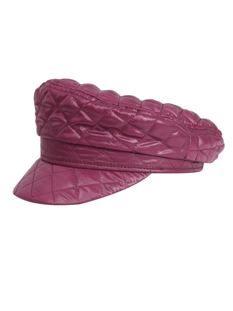 Women’s Quilted Baker Boy Cap Newsboy Hat Burgundy - Walmart.com