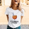 XIAONU Spritz O'Clock Quote T-Shirt for Women Slim-Fit Casual Night Out ...