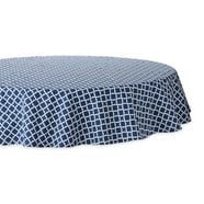 Rajasthan Block Print Round Cotton Tablecloth 72" Blue - Walmart.com