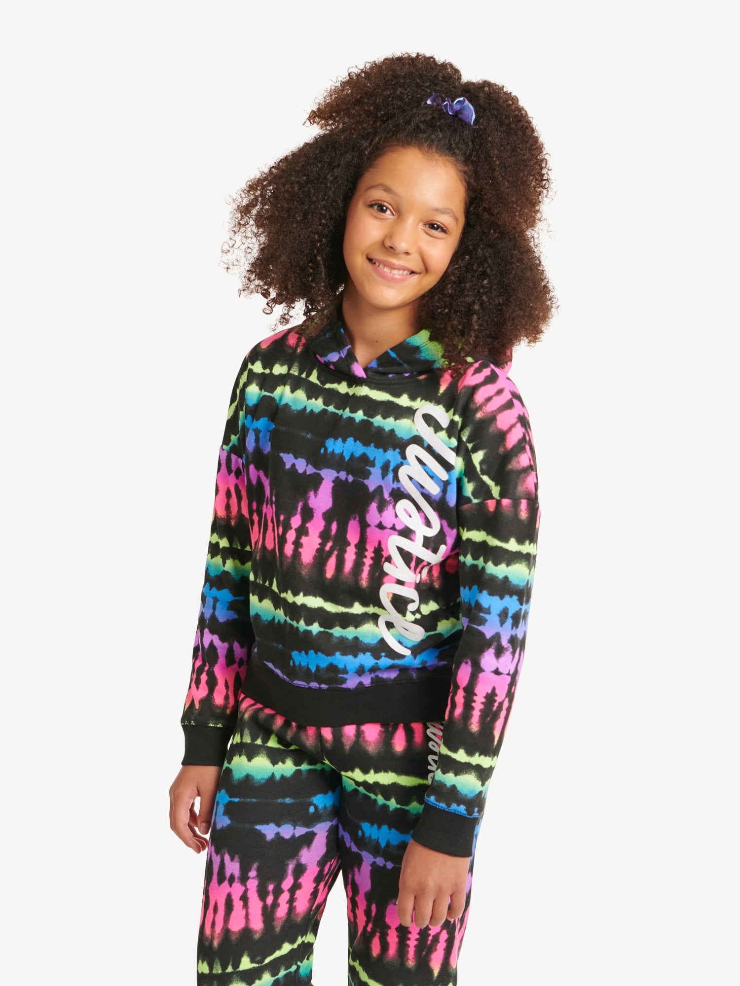 Justice Girls Everyday Faves Fleece Hoodie Sweatshirt, Sizes 5-18 ...