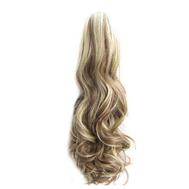 55cm Women Girls Long Curly Wavy Ponytail Extension piece Clip hair ...