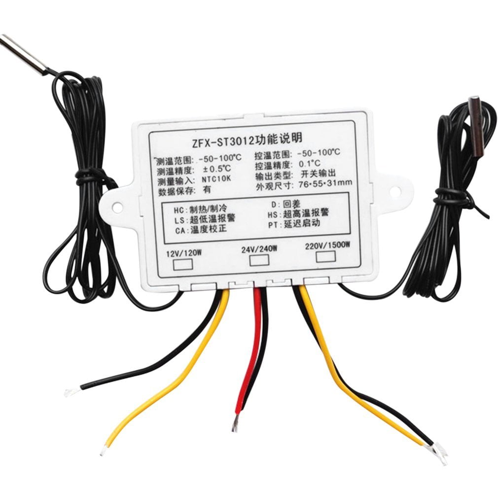 ZFX-ST3012 Intelligent Digital Temperature Controller Electric Thermostat Temperature Control ...