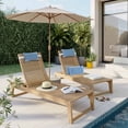 1PCS Outdoor Pillow for Chaise Lounge Chair Greece Sky Blue Key Design ...